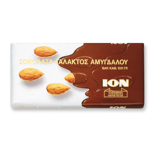 Ιον Σοκολατα Με Ολοκληρο Αμυγδαλο 100γρ - mylonakisbros.gr