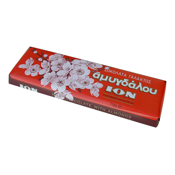 Ιον Σοκολατα Αμυγδαλου 70γρ - mylonakisbros.gr